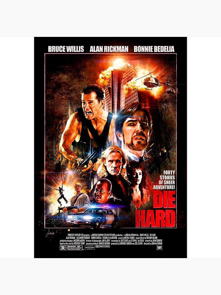 "Die Hard" Poster for Sale by PaysFulla200 | Redbubble