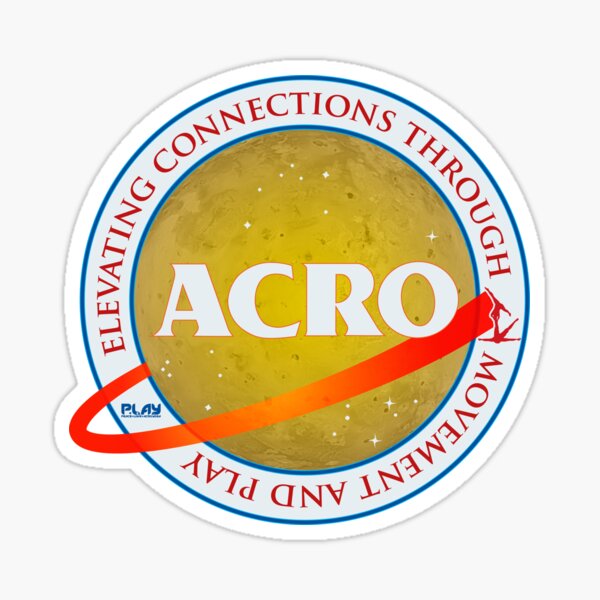 "astro acro" Sticker for Sale by spreadtheweird | Redbubble