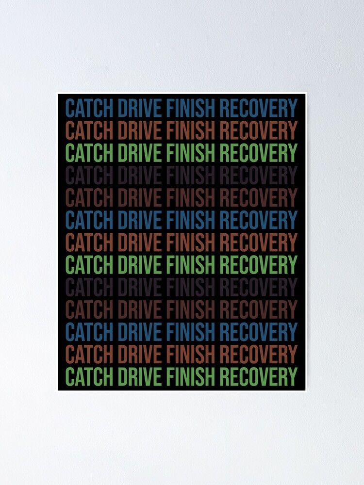 "Catch Drive Finish Recovery, Repeat, Rowing Stroke, Natural Colors ...