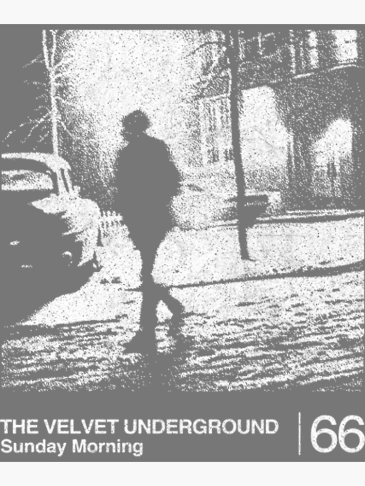 Sunday Morning The Velvet Underground Minimalist Graphic Artwork Design ...