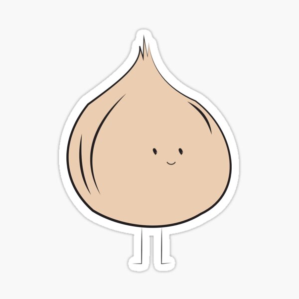 "Onion" Sticker by DownrightDino | Redbubble