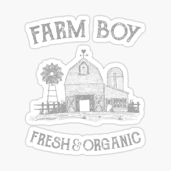 "Farm Boy" Sticker for Sale by LashandaDesigns | Redbubble