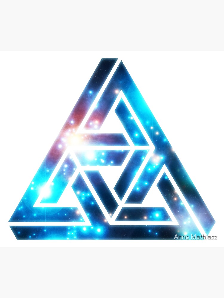 "Impossible Triangle, Optical Illusion, Mathematics, Escher" Poster by ...