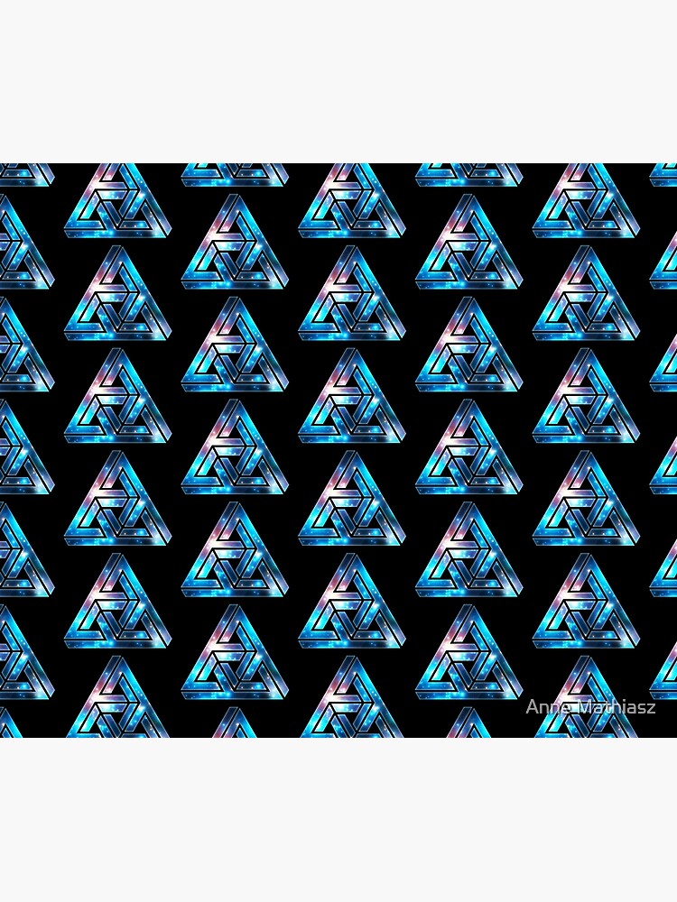 "Impossible Triangle, Optical Illusion, Mathematics, Escher" Tapestry ...