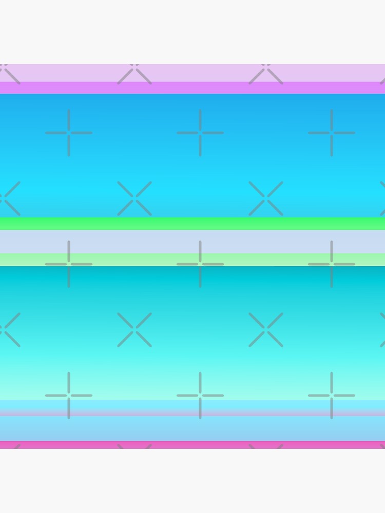 "light blue horizontal striped | pastel blue color combination" Sticker ...