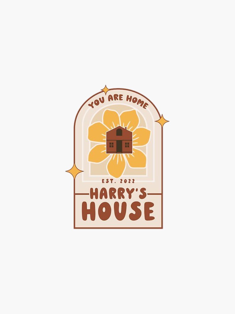 "You Are Home, Harrys House" Sticker for Sale by Mandalinoart | Redbubble