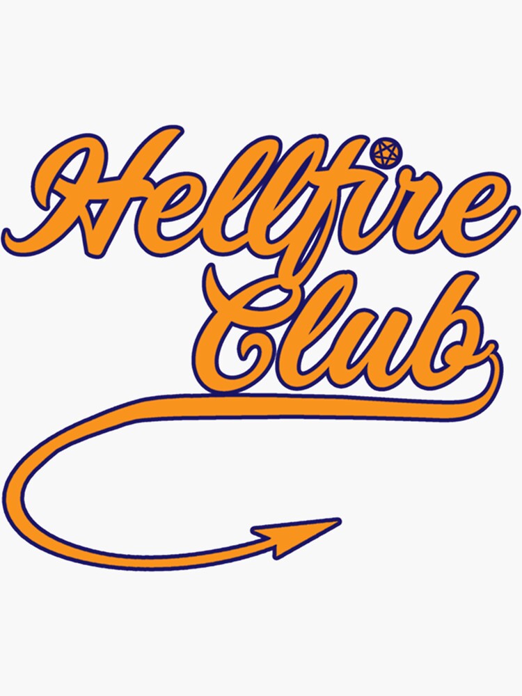 "Hellfire Club " Sticker for Sale by BryantDoroArt | Redbubble