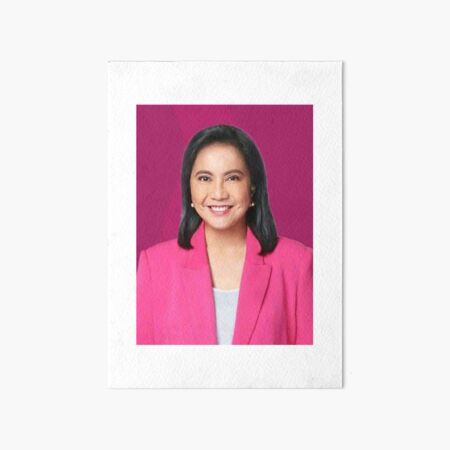 "Leni robredo " Art Board Print by collinsdrawings | Redbubble