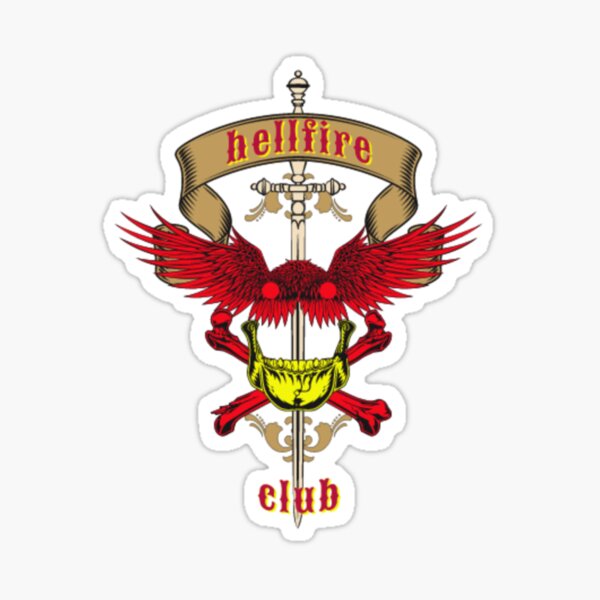 "hellfire club " Sticker for Sale by BryantDoroArt | Redbubble