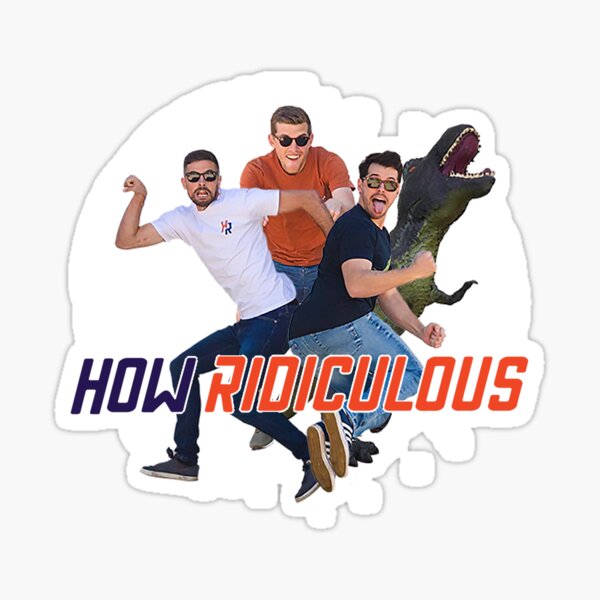 "how ridiculous" Sticker for Sale by AshleighPNL | Redbubble