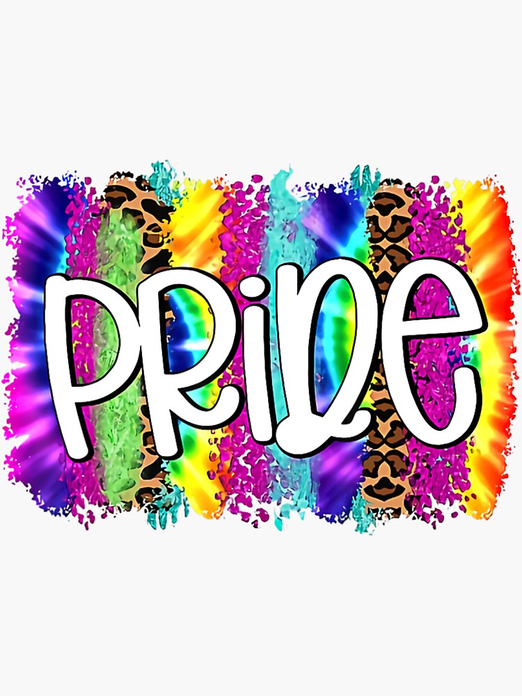 "Lgbt Pride Leopard Lgbtq Pride Month Lesbian Gay Rights" Sticker for ...