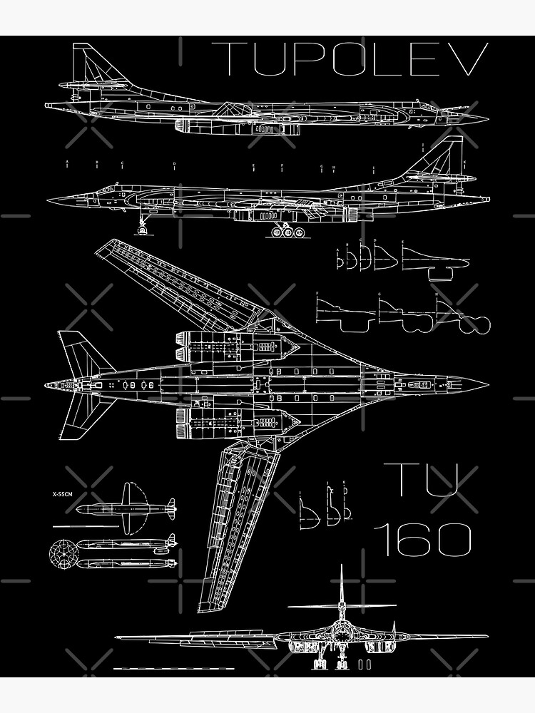 "Tu-160 Blackjack Belyy Lebed Bomber Russian Military Aircraft #2261 ...