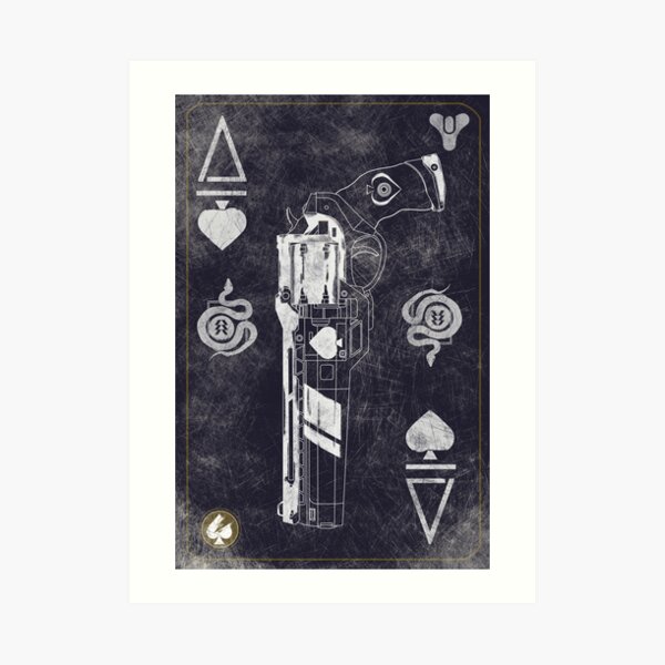 "Ace of spades Metal playing Card Poster design" Art Print for Sale by ...