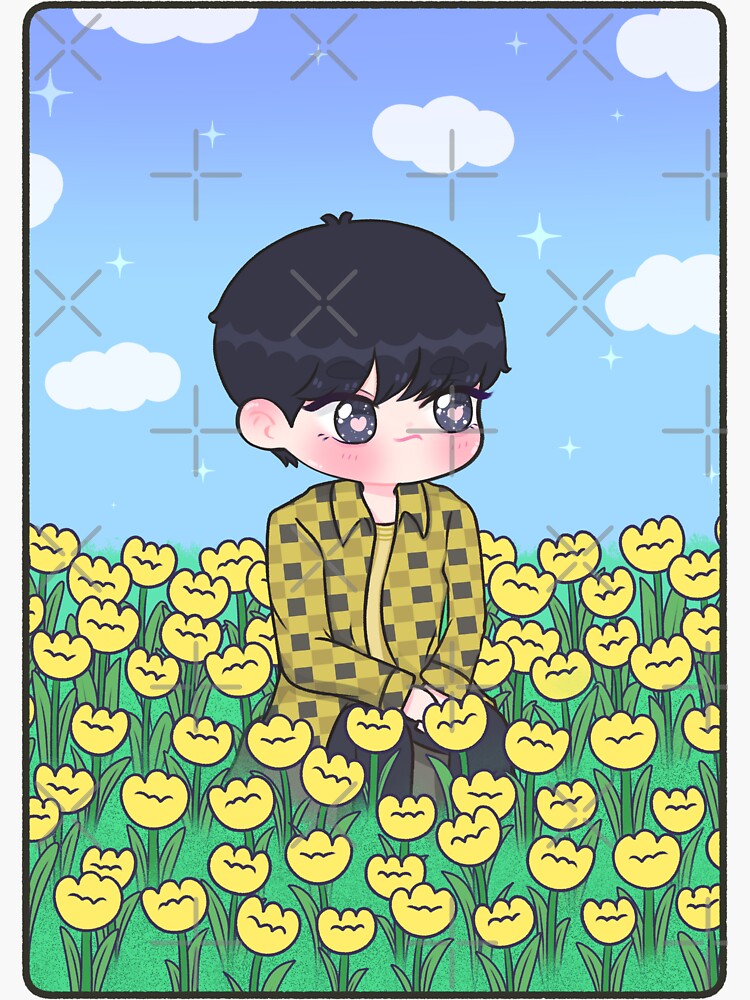 "Suho Grey Suit " Sticker by artlifexo88 | Redbubble