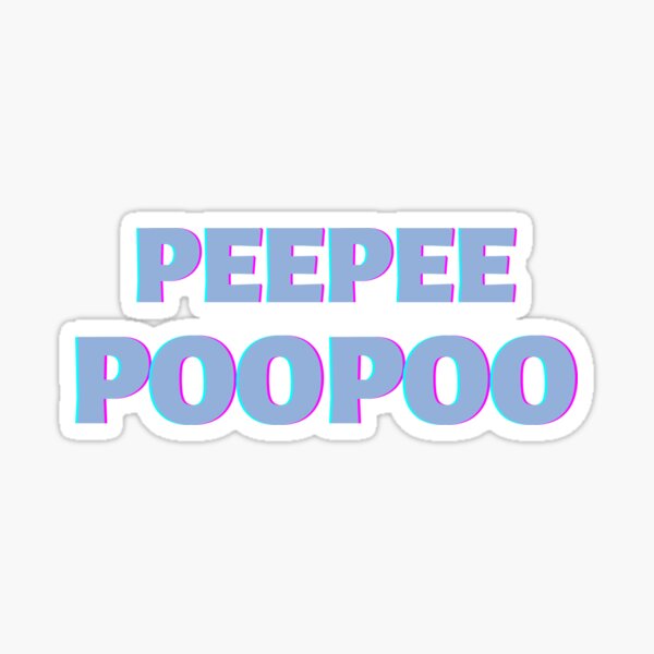 "Peepee Poopoo" Sticker for Sale by YiyinStore | Redbubble
