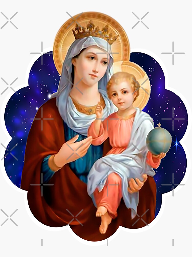 "Mary Our Lady of Perpetual Help Mother of God. Virgin Mary" Sticker ...