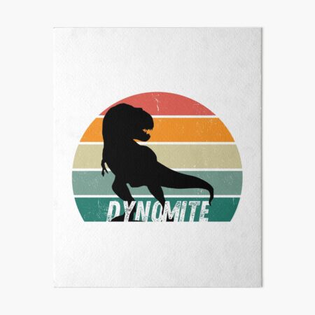 "Dynomite-different types of dinosaur" Art Board Print by SyedKazmi ...