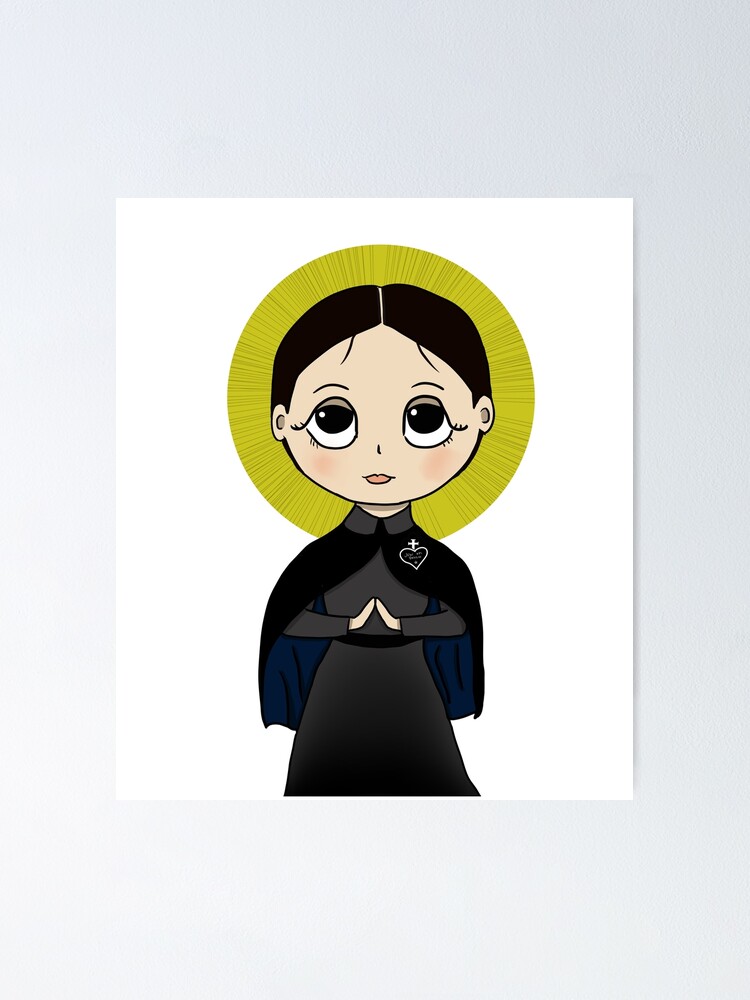 "Saint Gemma Galgani Cute Anime Chibi Art" Poster by TheCatholicLady ...