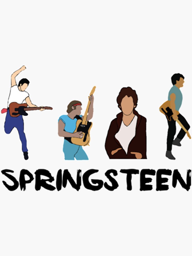 "Bruce Springsteen Collage Music Gif For Fan" Sticker for Sale by ...