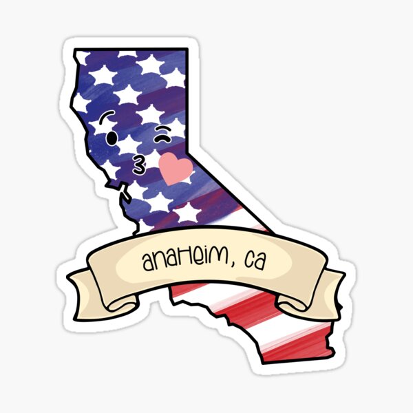 "Anaheim" Sticker for Sale by WordsMaps | Redbubble