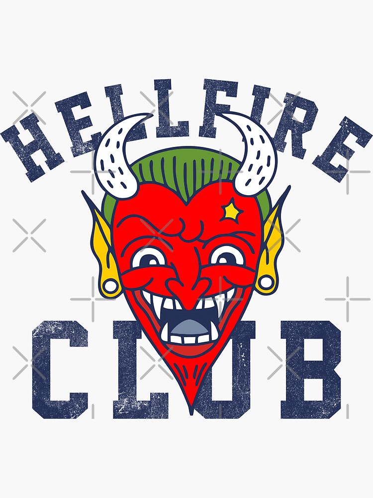 "Hellfire Club" Sticker by KakungElhasief | Redbubble