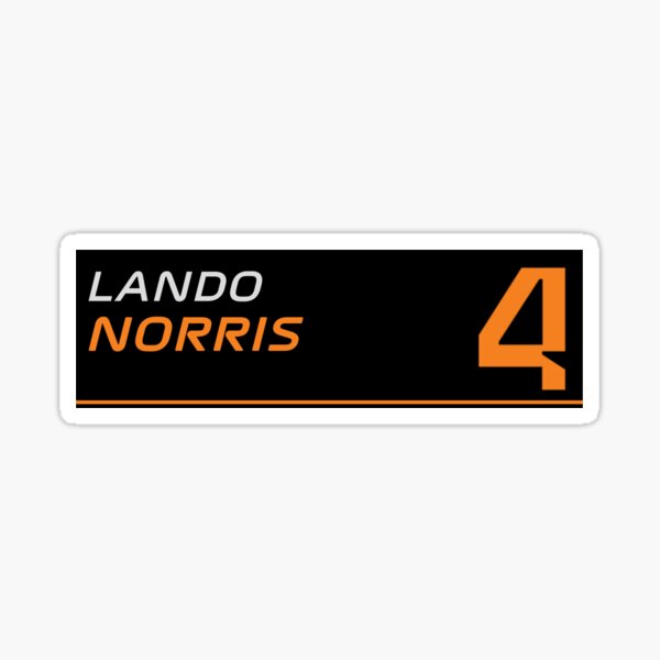 "Formula 1 2022 Lando Norris Number 4 New TV Graphics" Sticker for Sale ...