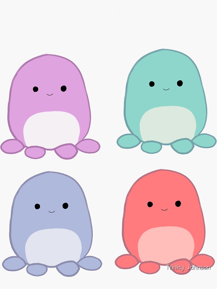 "octopus squishmallow" Sticker for Sale by sageprints | Redbubble