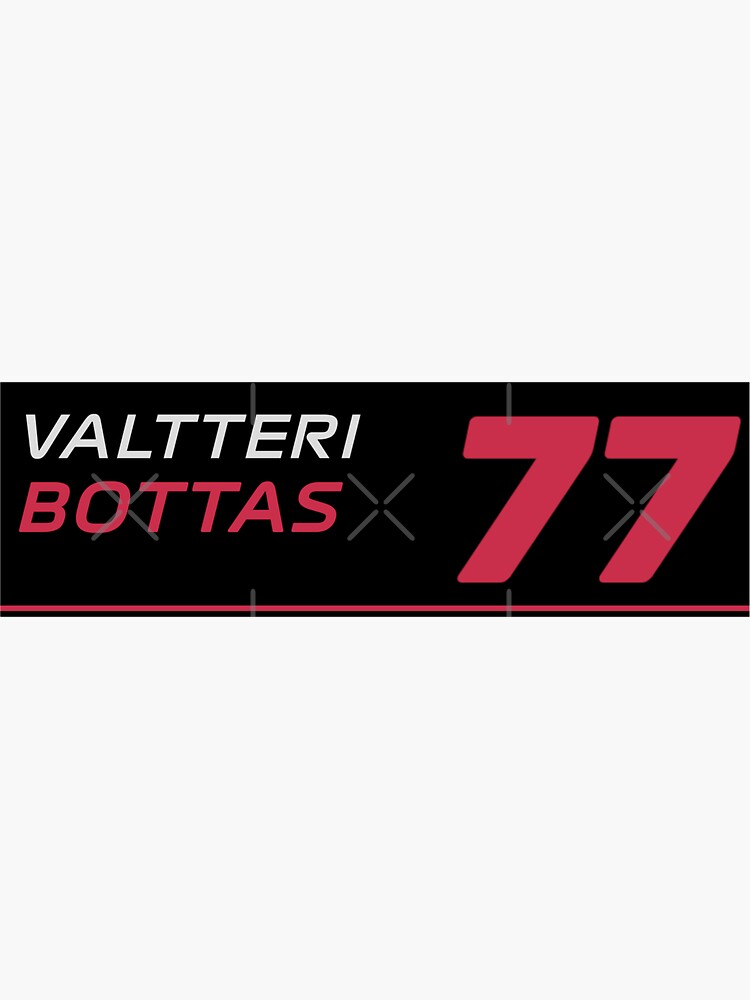 "Formula 1 2022 Valtteri Bottas Number 77 New TV Graphics" Sticker for Sale by Formula2Insider ...