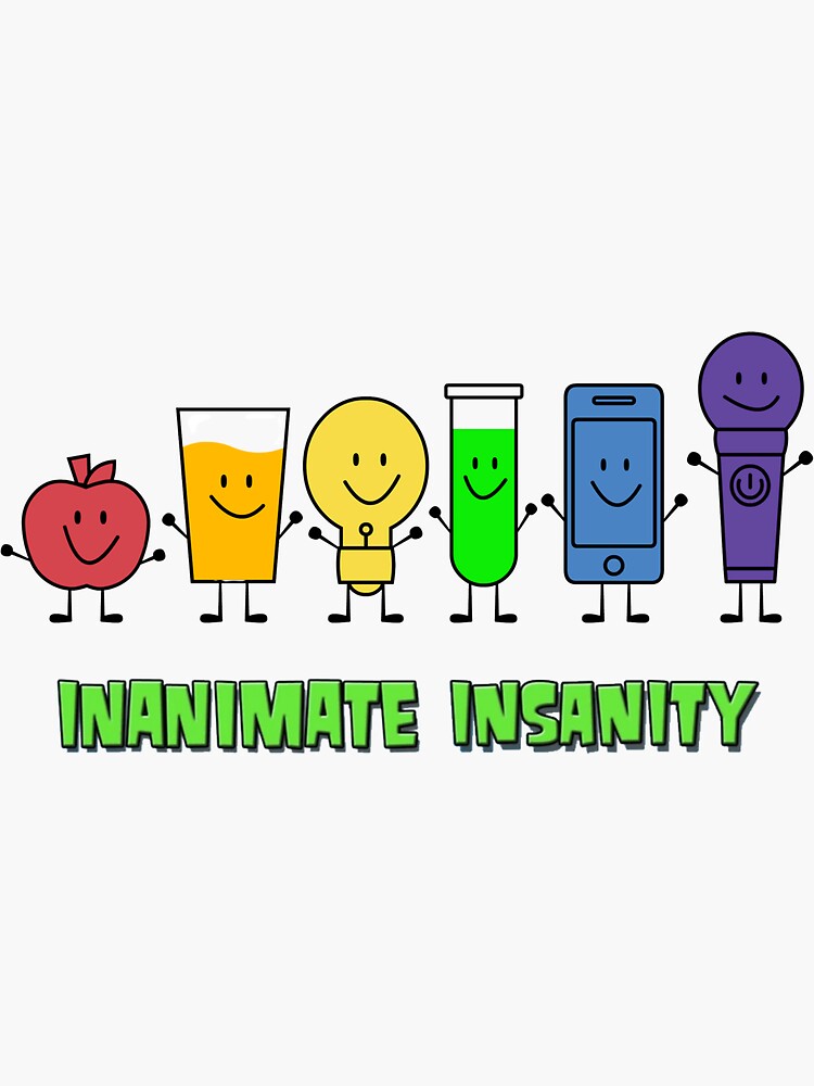 "Inanimate Insanity Pride Design" Sticker for Sale by Proper-North ...
