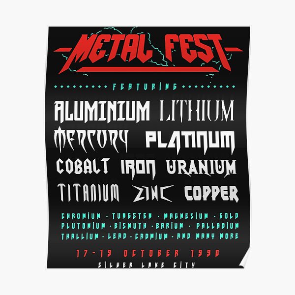 "Metal fest" Poster for Sale by ThomasHiett | Redbubble