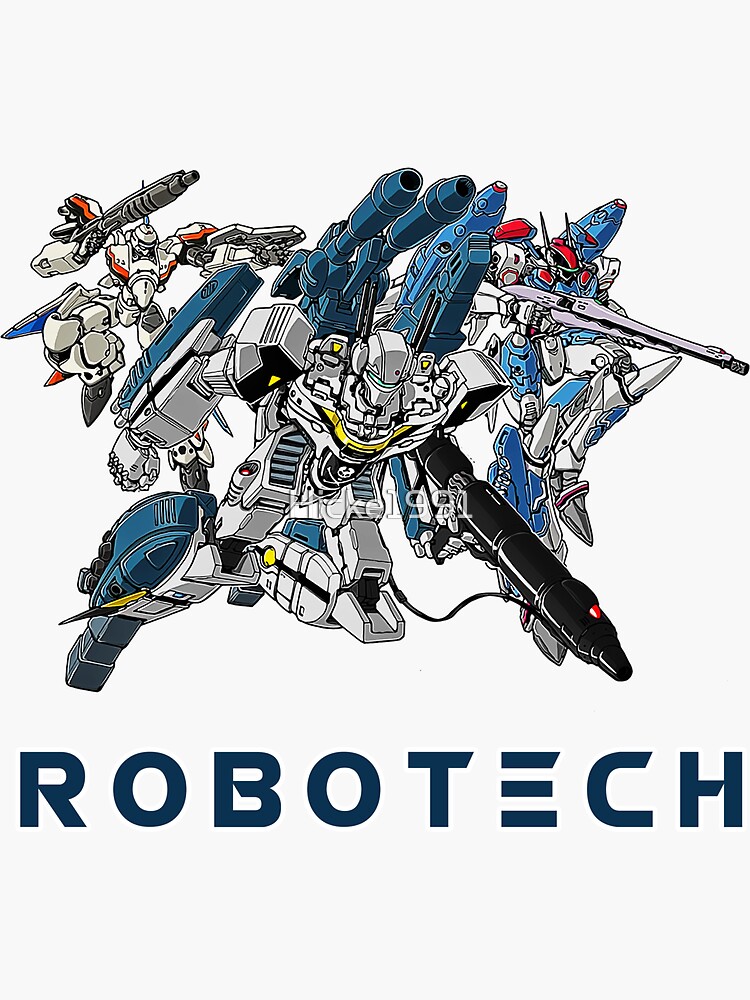 "Robotech-Macross VF 1S C VF 25S RT VF 19 LT" Sticker by Hicke1991 ...