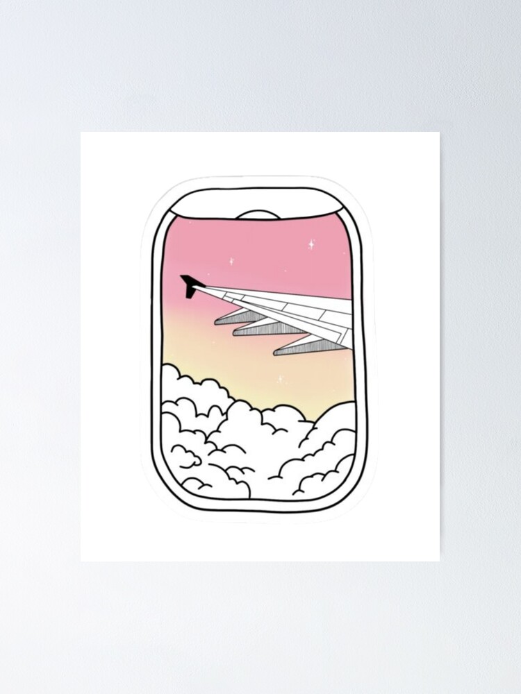 "Airplane Window" Poster for Sale by Napass-nt | Redbubble