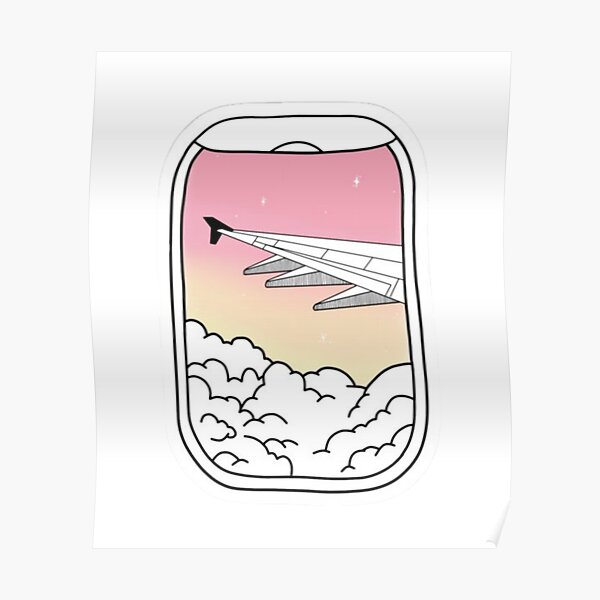 "Airplane Window" Poster for Sale by Napass-nt | Redbubble