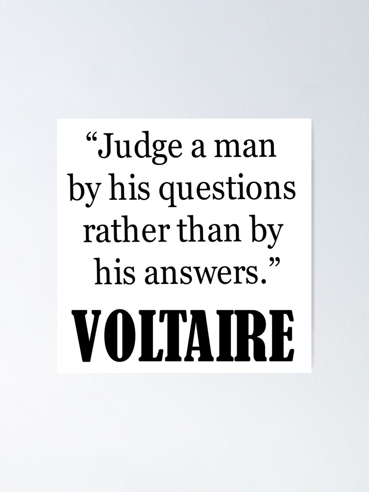 "Voltaire Quotes" Poster for Sale by QuotesInDilemma | Redbubble