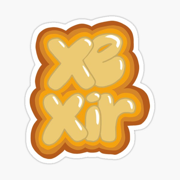"xe xir groovy pronouns" Sticker for Sale by annoyingarts | Redbubble