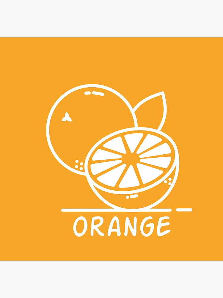 "Simple Line Art Orange : Model 5" Poster for Sale by Mr-Line | Redbubble