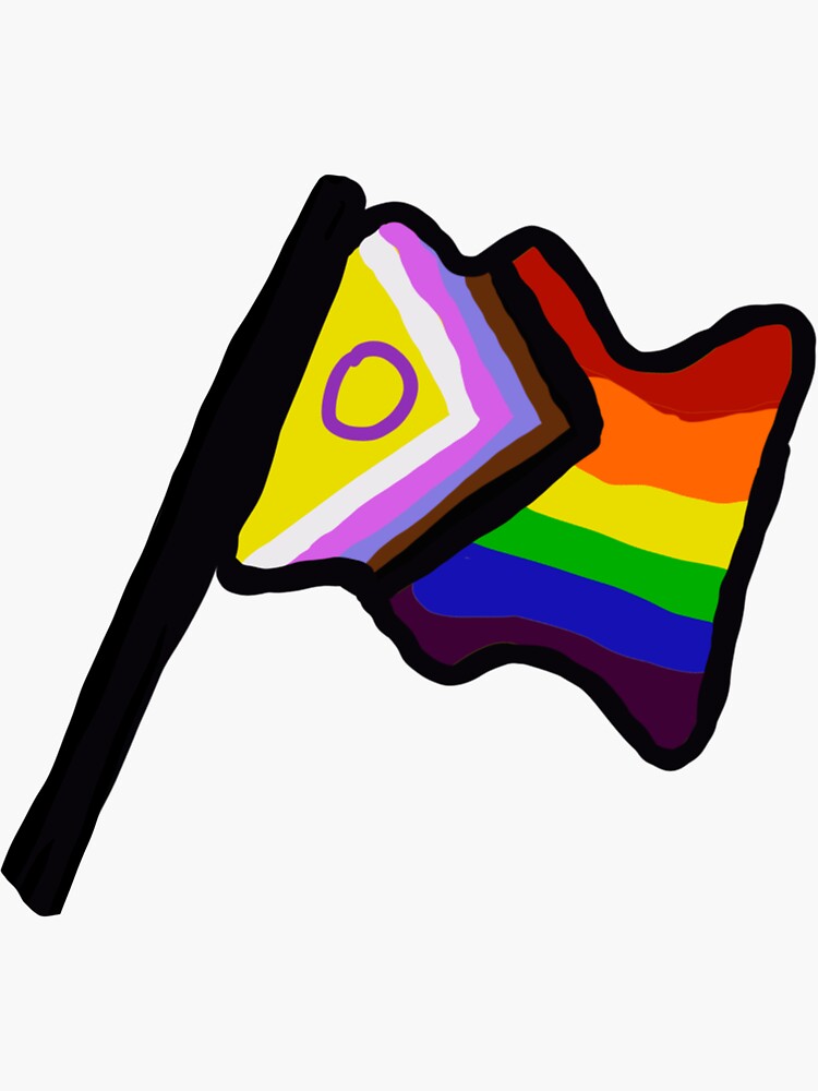 "2021 inclusive pride flag" Sticker for Sale by theradraptor | Redbubble