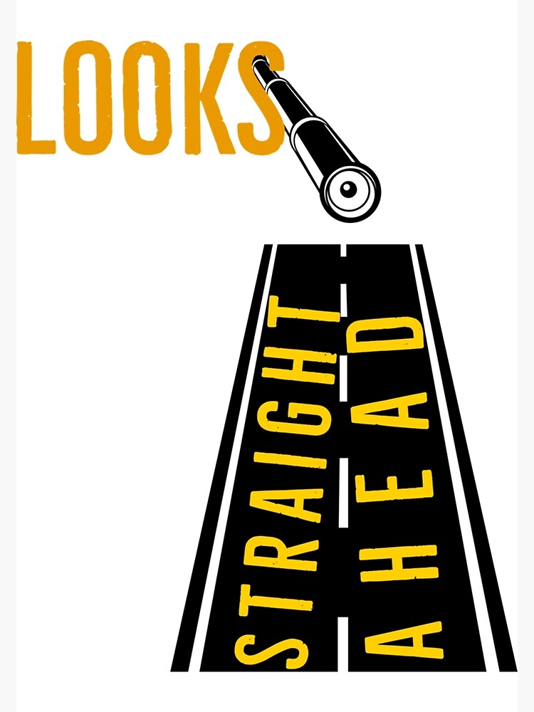 "looks straight ahead Sticker.png" Poster for Sale by TylerMilaoer ...