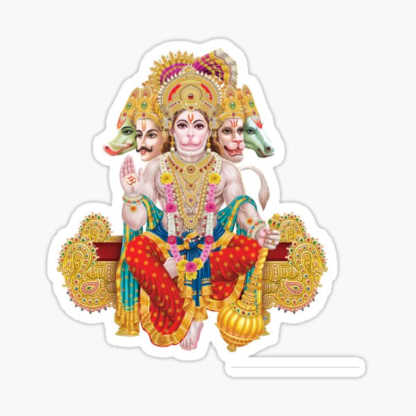 "Lord Hanuman Hindu God" Sticker for Sale by tanabe | Redbubble