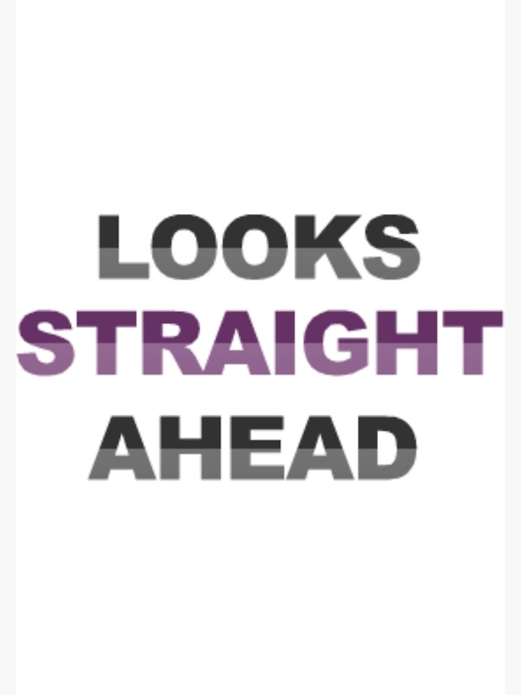 "looks straight ahead Sticker.png" Poster for Sale by TylerMilaoer ...