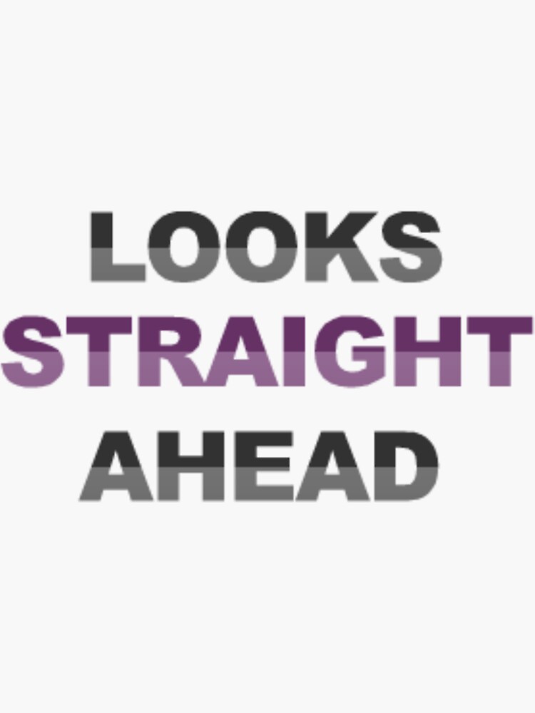 "looks straight ahead Sticker.png" Sticker for Sale by TylerMilaoer ...