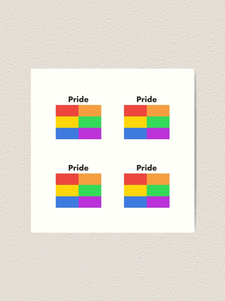 "PRIDE MONTH RAINBOW FLAG STICKER PACK" Art Print for Sale by ...