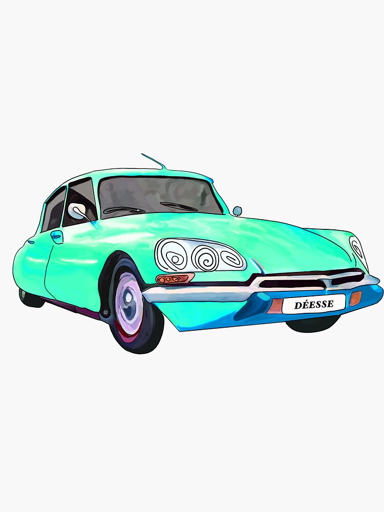 "Citroën DS" Sticker by Janemulv | Redbubble