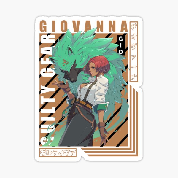 "Giovanna guilty gear" Sticker for Sale by nikmatulailu | Redbubble