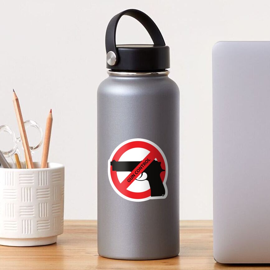 "Gun control bumper sticker" Sticker for Sale by DogLover26 | Redbubble