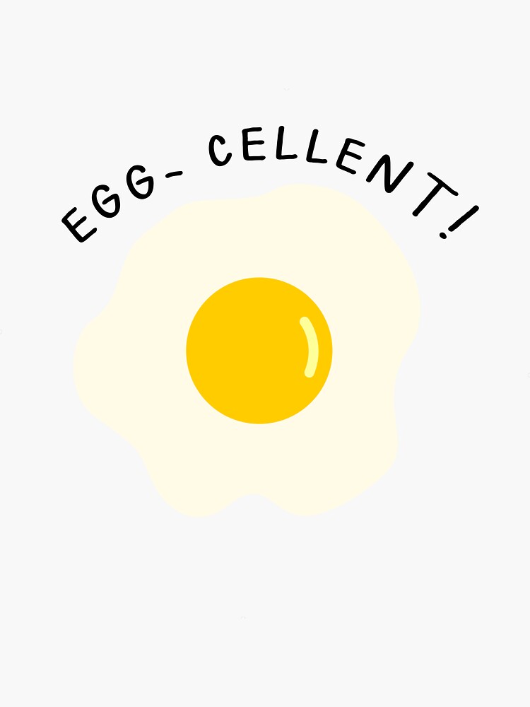 "Egg-cellent Eggs design " Sticker for Sale by Vespoint | Redbubble