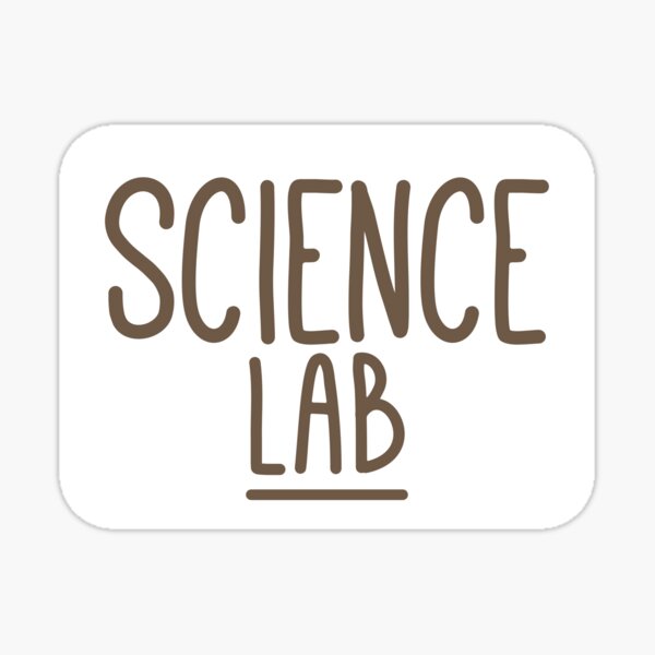 "Science Lab label" Sticker for Sale by Think4Prints | Redbubble