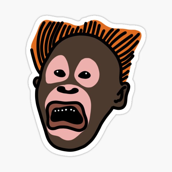 "Monkey meme Scimmia" Sticker for Sale by Nikniina | Redbubble