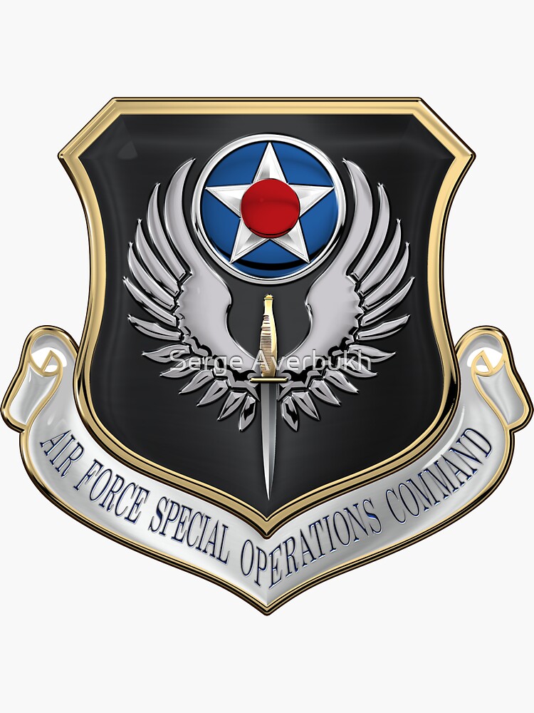 "AFSOC Shield over Blue Velvet" Sticker for Sale by Captain7 | Redbubble