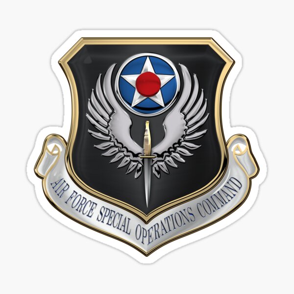 "AFSOC Shield over Blue Velvet" Sticker for Sale by Captain7 | Redbubble